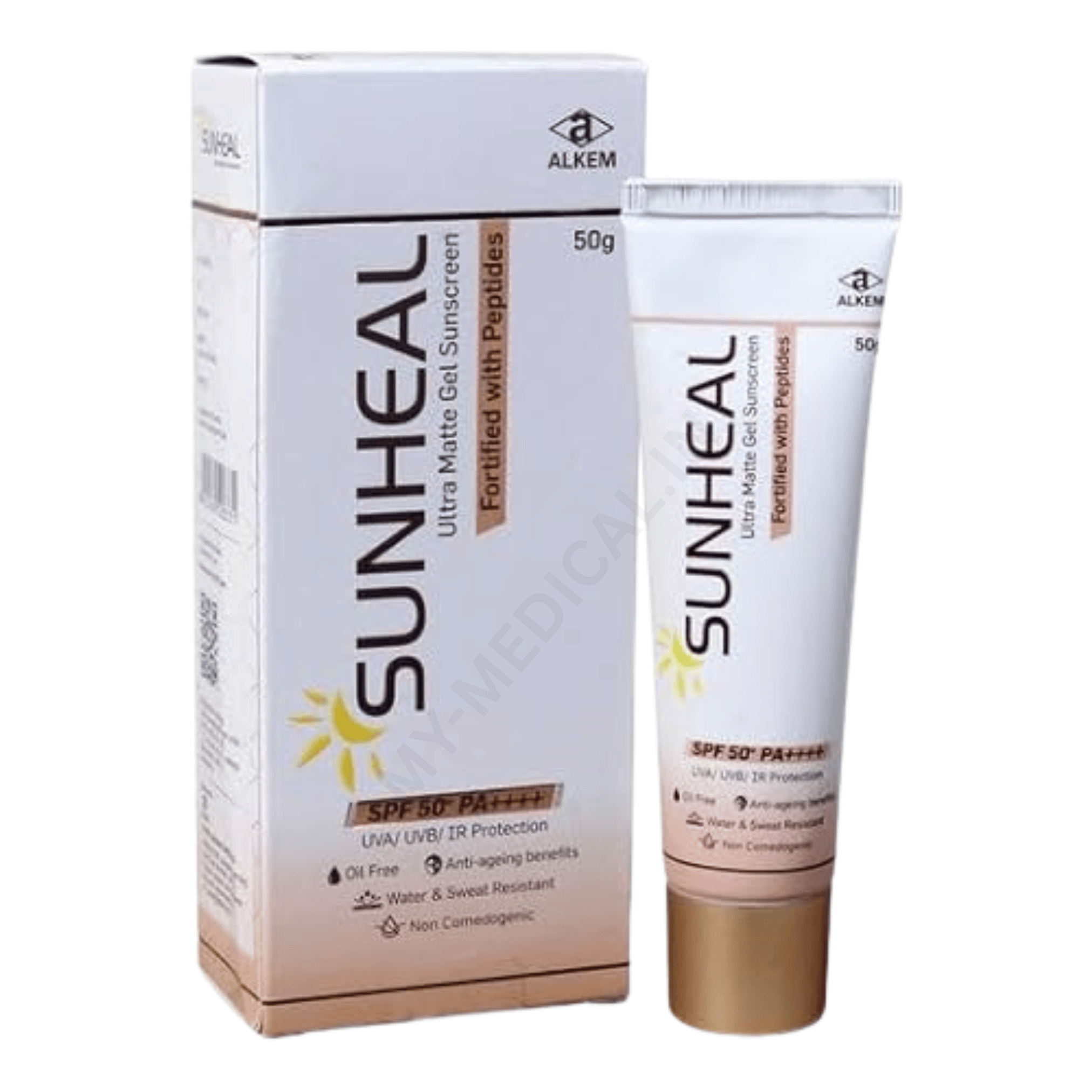Sunheal Ultra Matte Gel Sunscreen SPF 50+ PA++++ 50gm. – my-medical